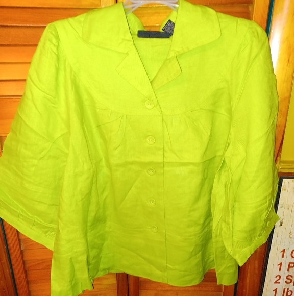 Grace Elements | Tops | Nwt Grace Elements Womens Green Top Jacket ...